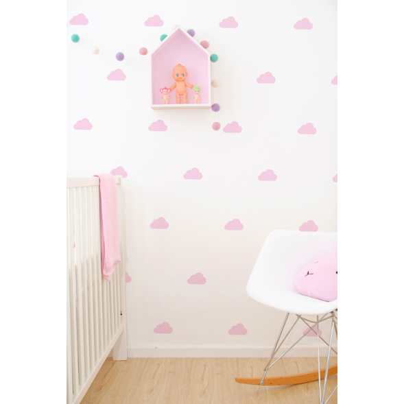 Wall Vinyl Stickers - Pale Pink Cloud – baby company